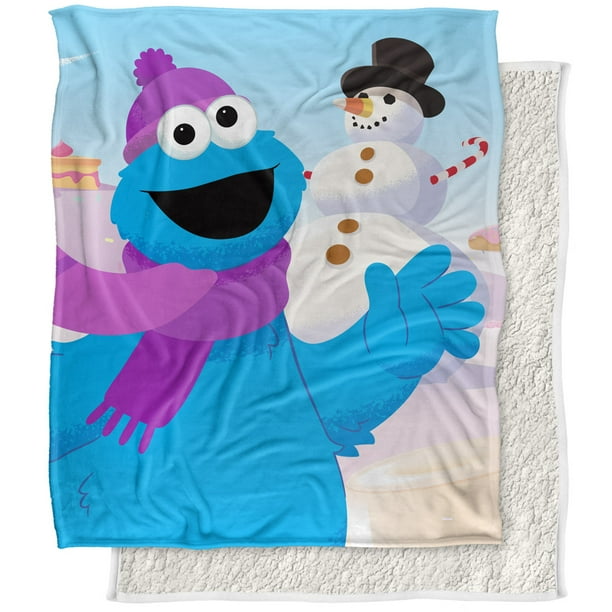 Sesame Street Furry Friends Forever Blanket, 50'x60' Cookie Monster ...