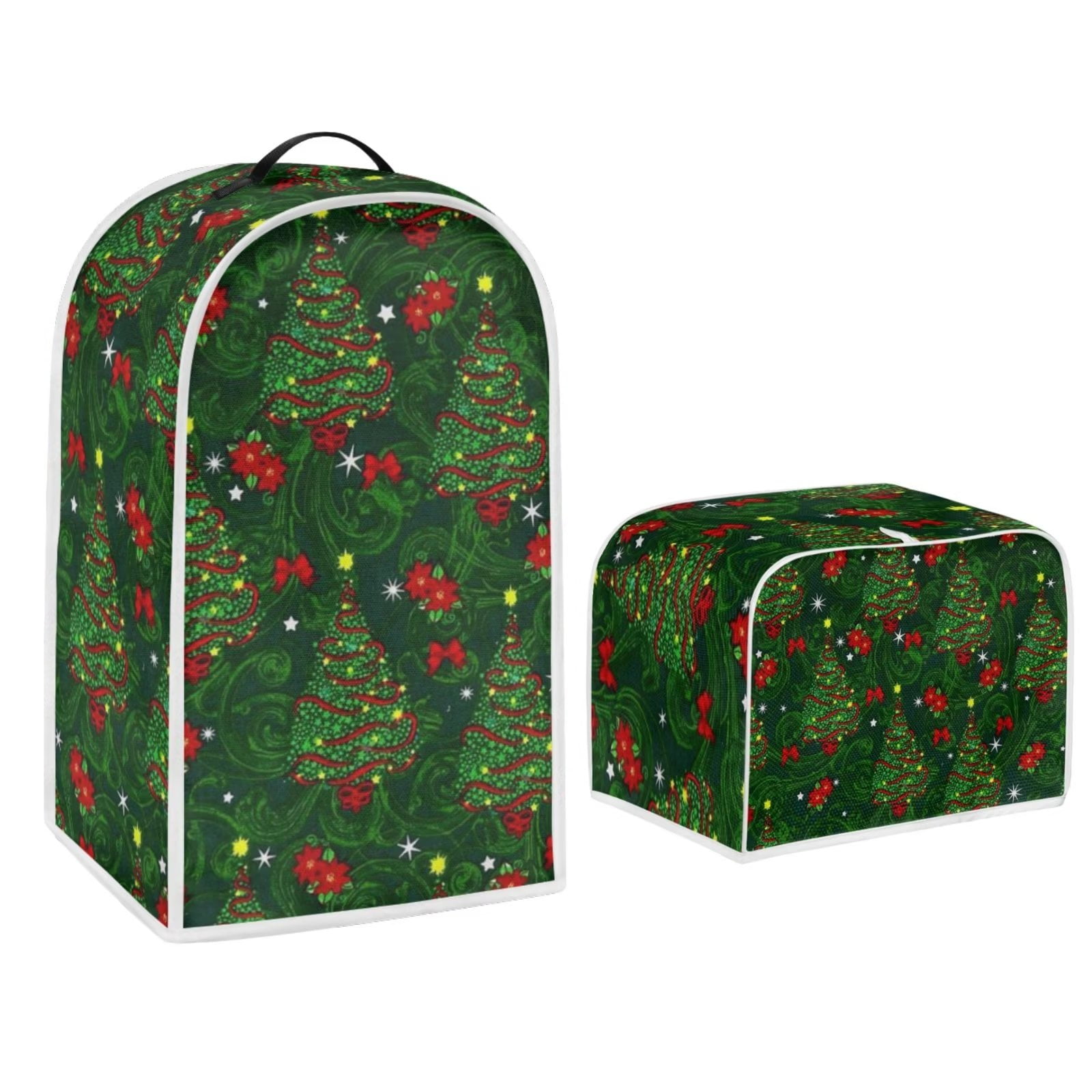 Renewold 2 Slice Toaster Cover and Blender Cover Set Christmas Trees ...