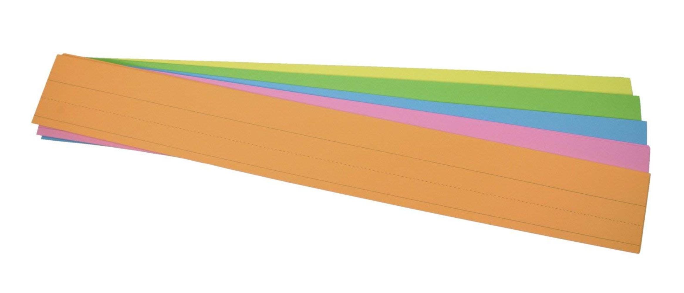 Sentence Strips 3 X 24 Inches Pack Of 100 Assorted Neon Colors A sentence-strips-3-x-24-inches-pack-of-100-assorted-neon-colors-a
