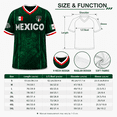 2026 Mexico Soccer Cup Aztec Warrior Graphic Jersey, Men’s V-Neck Short ...