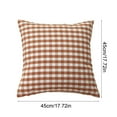 Eoozwa Gingham Checkered Orange Plaid Fall Pillow Covers, Autumn Decor ...