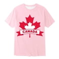 Boys Shirts Graphic T Shirt with Embroidered Maple Leaf Canadian ...