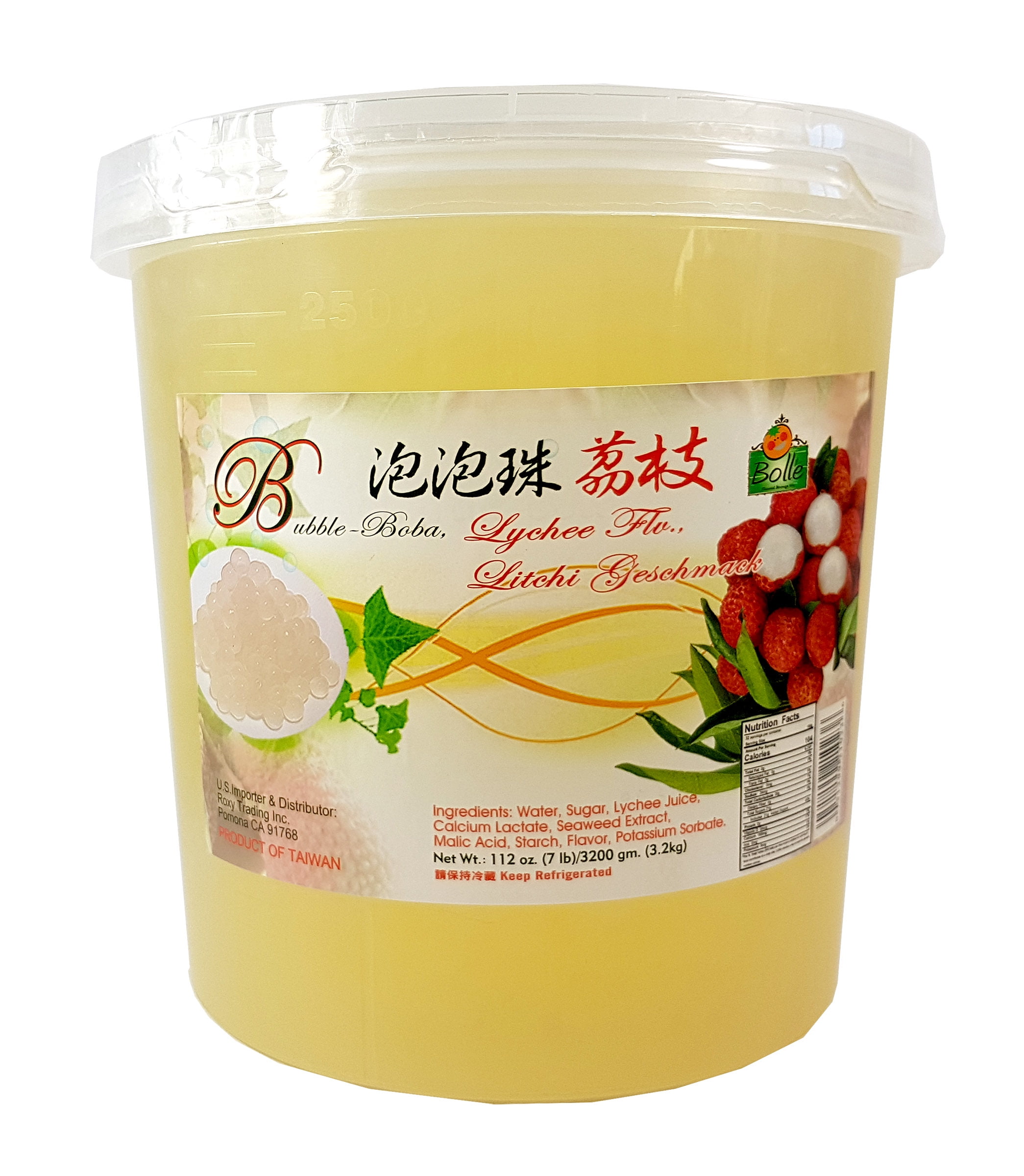 Bolle Lychee Popping Boba Pearls Bursting Boba 112 Oz./7 lbs. - Walmart.com