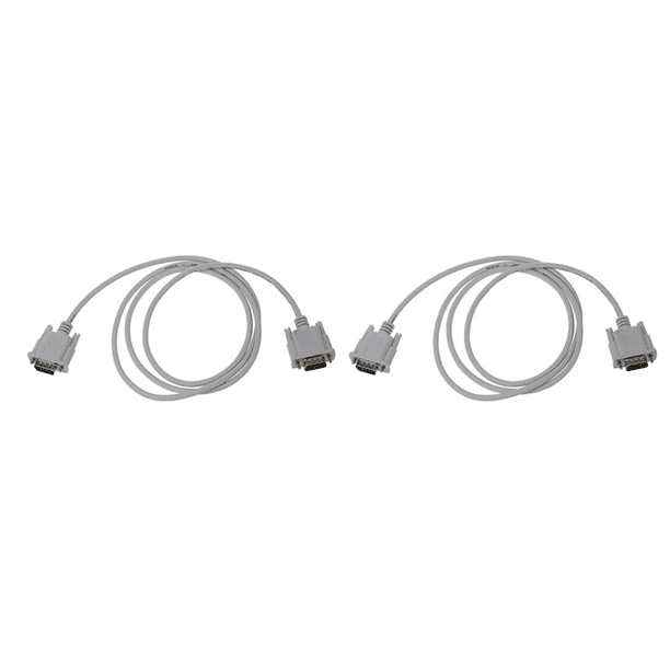 2X VGA DB15 Macho A RS232 DB9 Pin Cable Adaptador Macho / Cable de ...