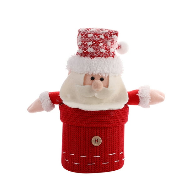 Lolmot Christmas Candy Jar Santa Candy Container Chocolate Storage Box ...