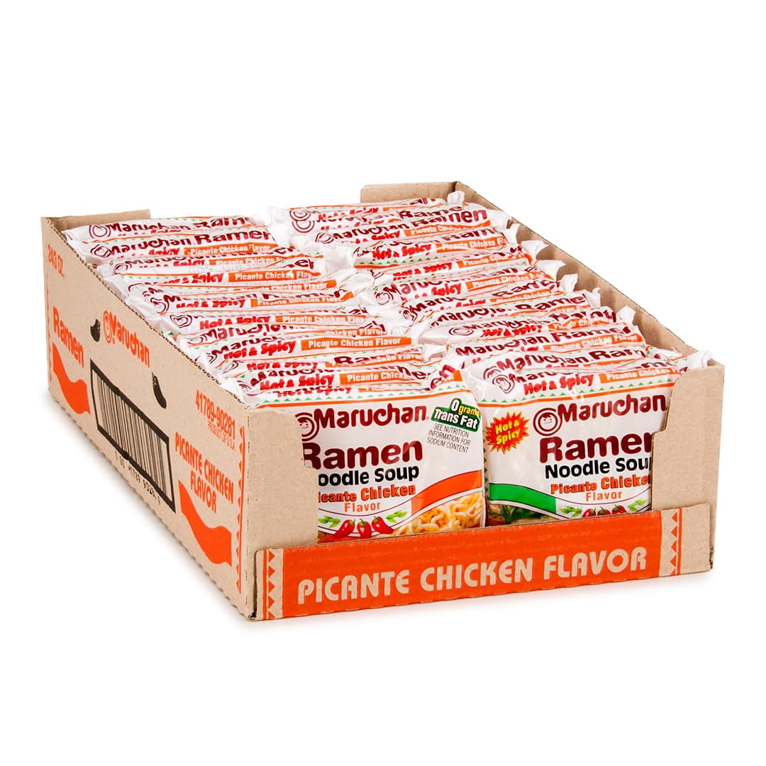Ramen Soy Sauce, Instant Ramen Noodles, Ready to Eat Meals, 3 Oz, 24 ...