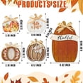 Anmrize Autumn Pumpkin Figurines, Hello Fall Tabletop Ornaments ...