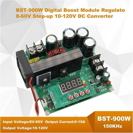 BST-900W 8-60V to 10-120V DC Converter LED Control Digital Boost ...