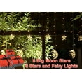 Ramadan Curtain Light Moon Star, 138 LED Curtain Lights Eid Decoration ...