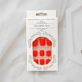 24 Pcs Dark Orange Press on Nails Short Square - WLGDLH Fake Nails ...