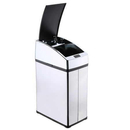 Smart Waste Bin Touchless Sensor Automatic Dustbin Big Capacity Kitchen ...