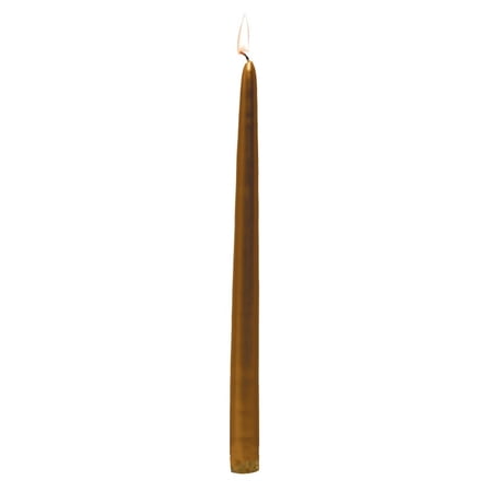 Set Of 12 Metallic Gold Taper Candles | Walmart Canada