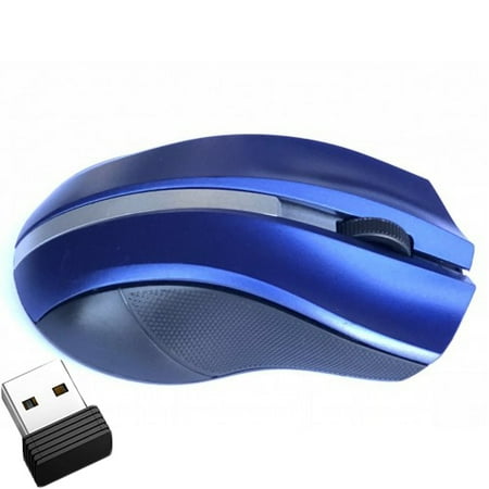 1 PCS 2.4G Wireless Optical Mouse-Blue Color - Walmart.ca
