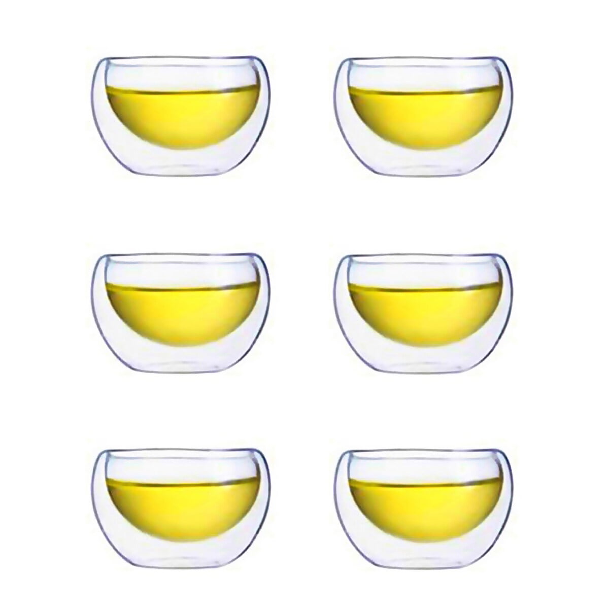 Click here for Deepcraff 6 Pcs Double Wall Glass Insulated Teacup... prices