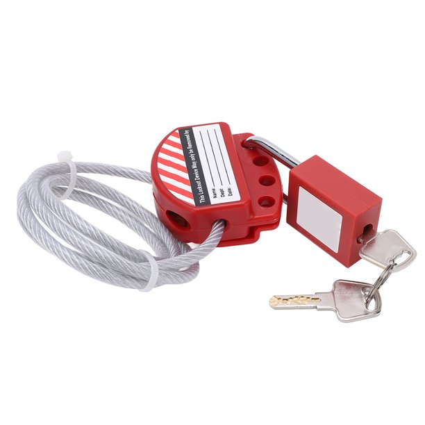 Adjustable Cable Lock, Steel Cable Lock, 1.8 Meters High Temp Fadeless ...