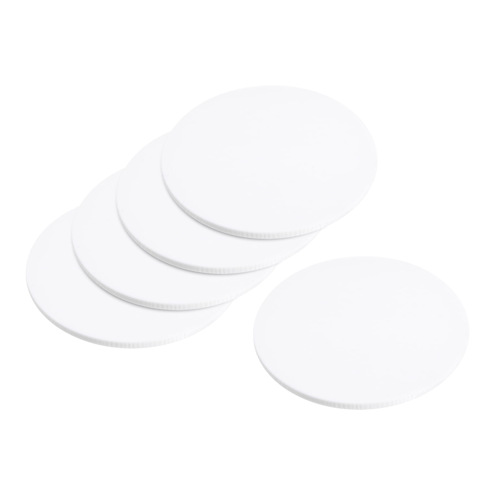 Uxcell 50MM Round Miniature Model Bases, 2MM Thick Circular Base, White ...