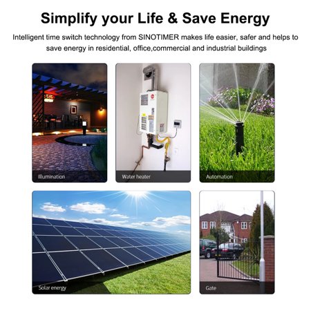 Electronic Time Switch Programmable Weekly LCD Digital Display Relay ...