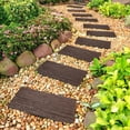 Pack Rubber Stepping Stones Outdoor Walkway Garden Recycled Paving ...