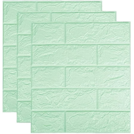 3D Brick Wall Stickers, PVC White Brick Wall Panels Self Adhesive for ...