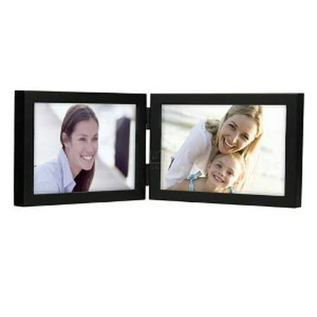Malden International Designs Black Concept Wood Picture Frame, Double ...