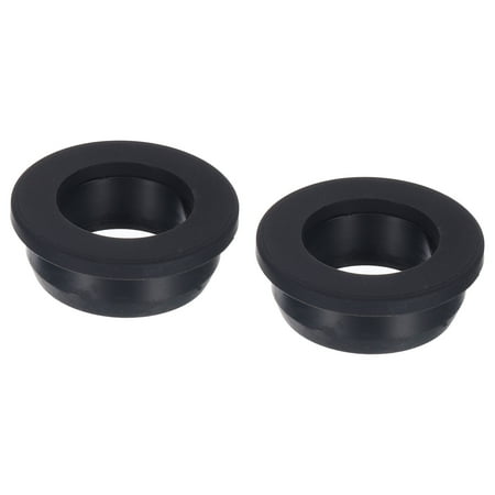 Black Rubber Grommet 1.48 Inch OD 1 Inch ID, 2Pcs Seal Protection Cable ...