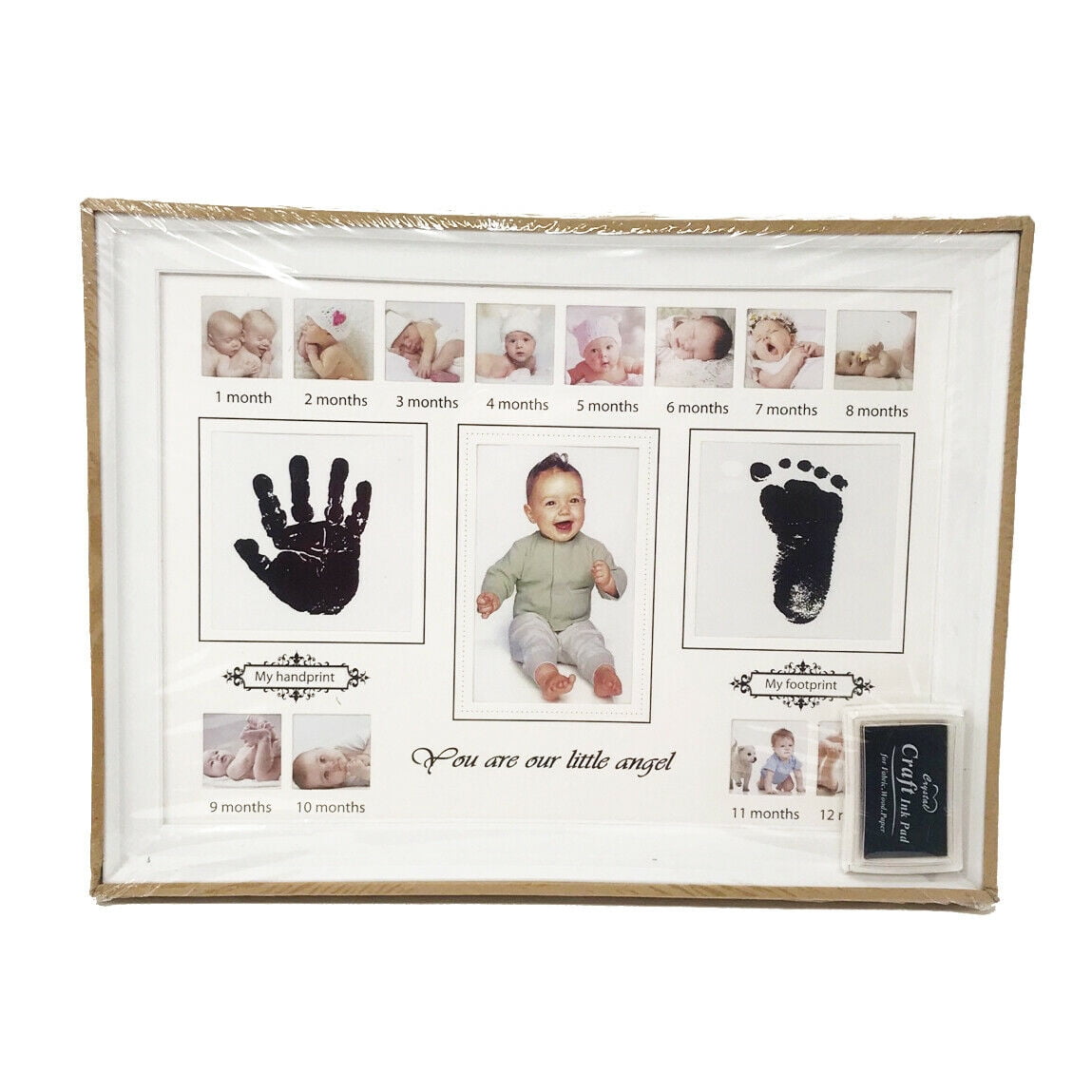 Baby Photo Handprint Footprint Milestone Moments First Year Keepsake ...