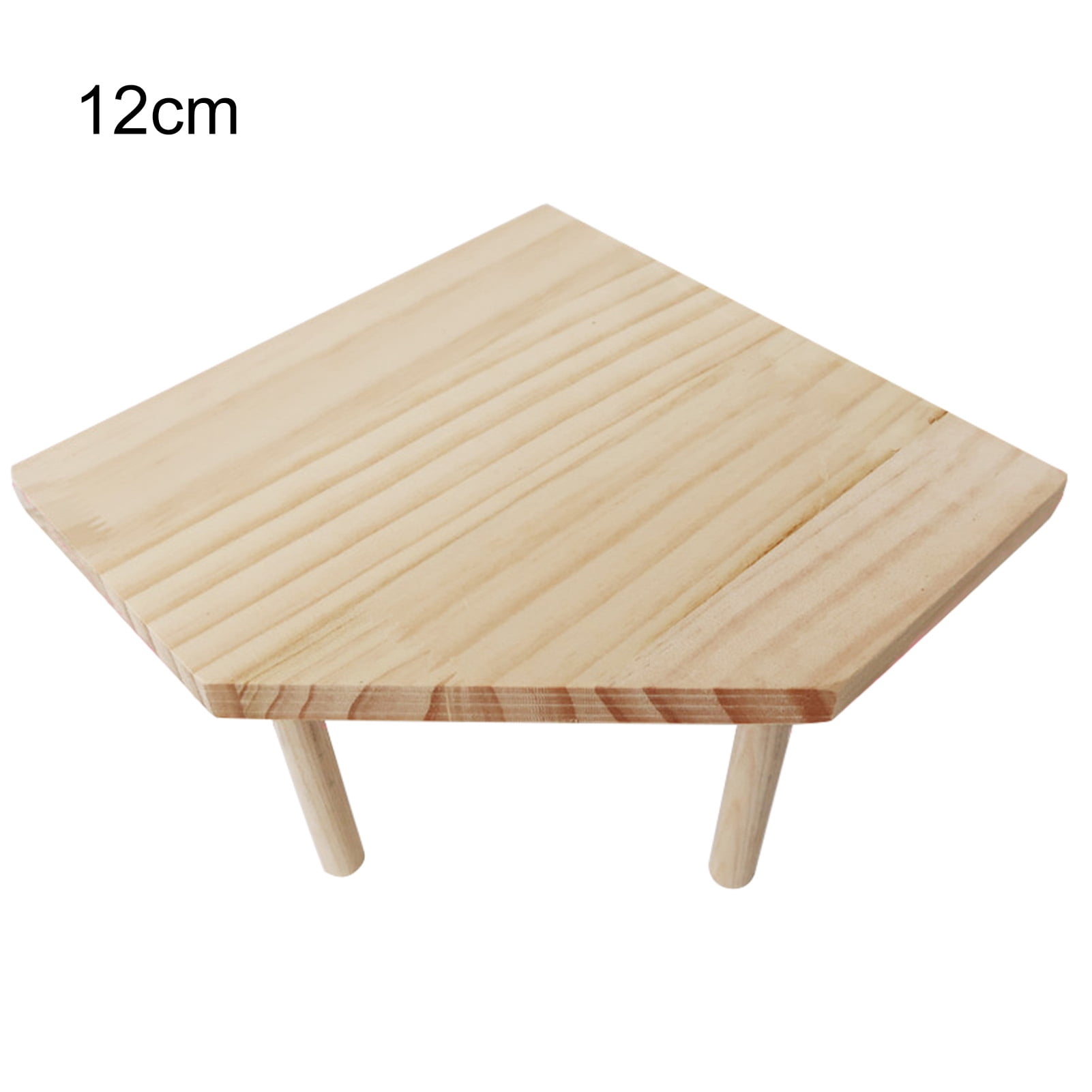 Small Animal Stand Bite Resistant Natural Wood Pet Table Hamster Perch ...