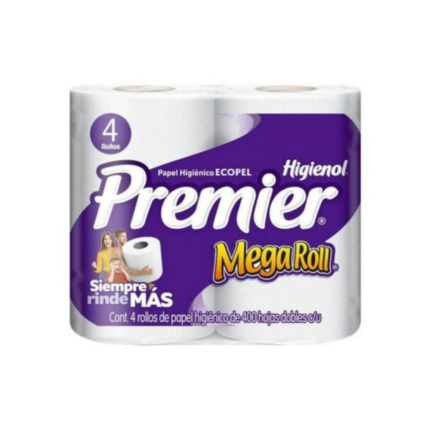 Pack de 12 Papel Higiénico Premier 400 Hojas Dobles 4 Pzas Premier 400 Hojas Dobles | Walmart en ...