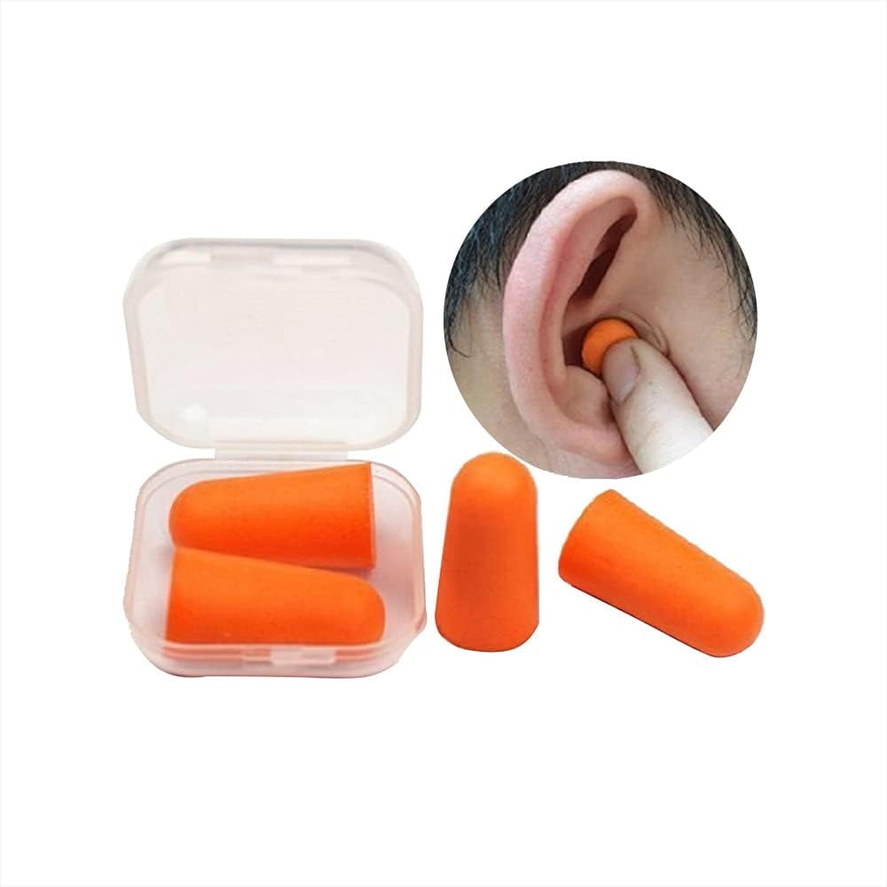 Disposable Foam Ear Plugs,10 Pair with Case,Ear Plugs for Sleeping ...