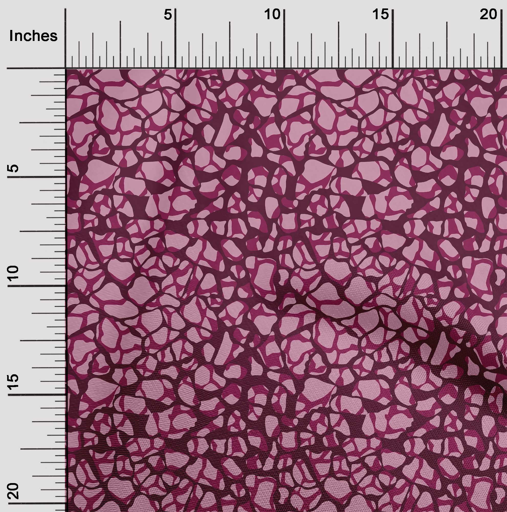 oneOone Cotton Flex Pink Fabric Giraffe Animal Skin Sewing Fabric By ...