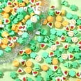 300Pcs Handmade Polymer Clay Beads Mixed Shapes Mixed Color 7.5-9.5x8.5 ...