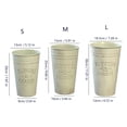 Farmhouse Decorative Flower Bucket Galvanized Metal Vases for Flowers ...