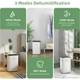 Hogarlabs 10 Pint Dehumidifiers for Home and Basements, with 3 Working ...