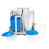 Samra Spin N Store Revolving Food Storage System, 49 Pieces, Compact ...