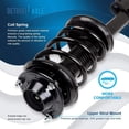 Detroit Axle - Front Left Strut w/Coil Spring Assembly Replacement for ...