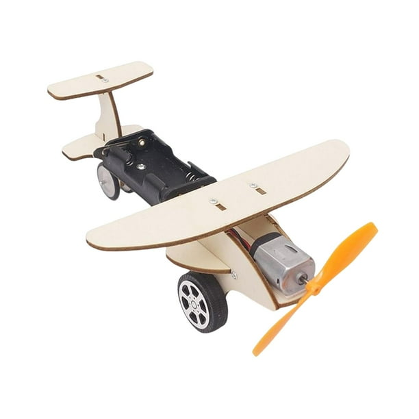 Conjunto de modelo de avión planeador de madera, ciencia DIY, montaje ...