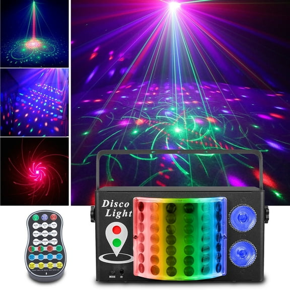 180 LED Strobe Flash Light Sound Control Activated Speed Adjustable ...