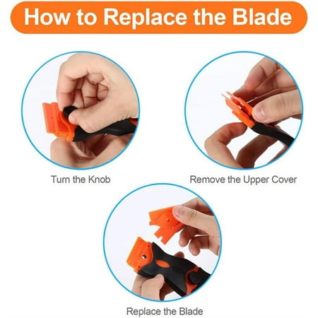 Double Edged Glass Scraper Window Scraper Removal Double Edged Tool Set ...