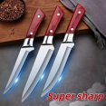 3Pcs Stainless Steel Bone Cutting Knife Set, Hand Forged Kitchen ...