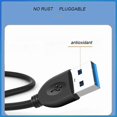 can 2 Pack 1FT USB 3.0 Male to Female Extension Cable High Speed Data ...