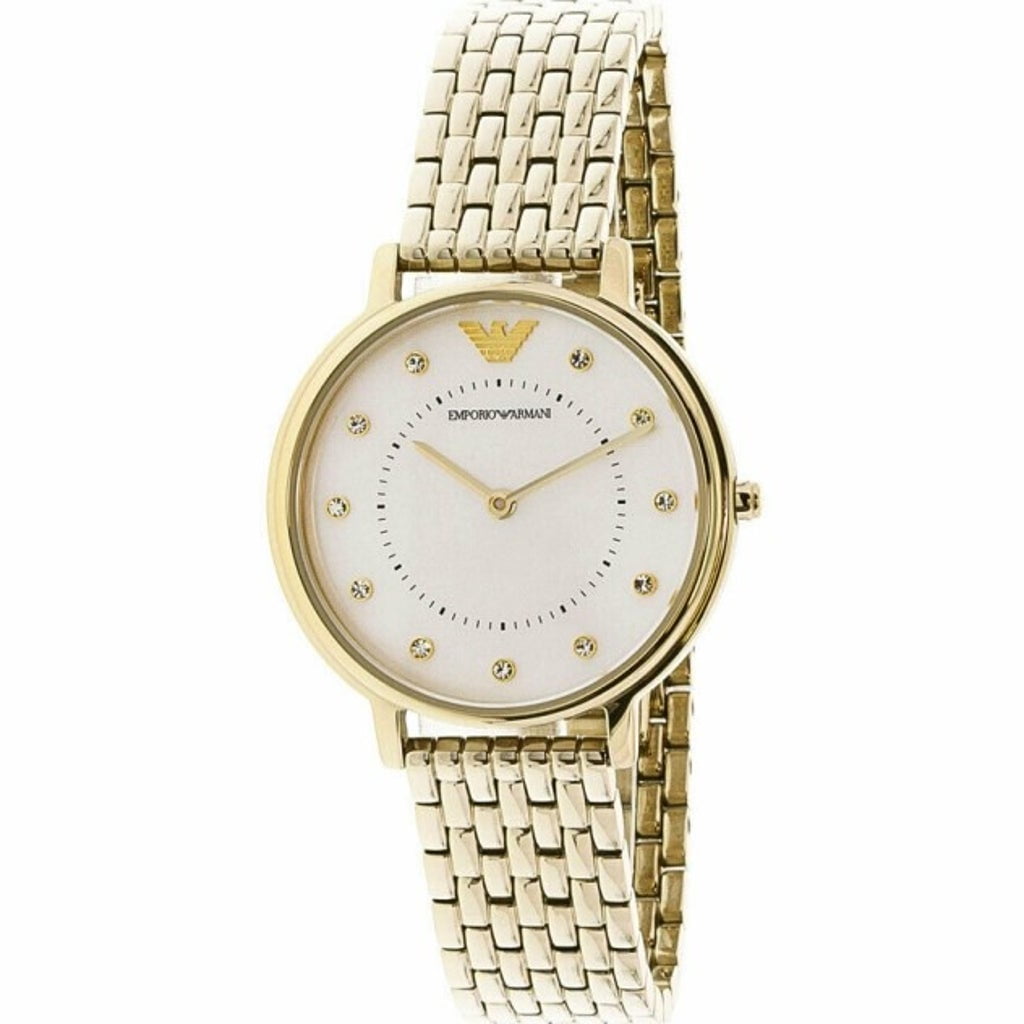 Emporio Armani AR11007 Ladies Kappa Stainless Steel Gold Tone Watch ...