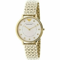 Emporio Armani Women's Retro Two-Tone Watch, Mother of Pearl Dial ...