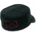 RapDom French Round Bill Mens Cadet Cap [Black - L] - Walmart.com