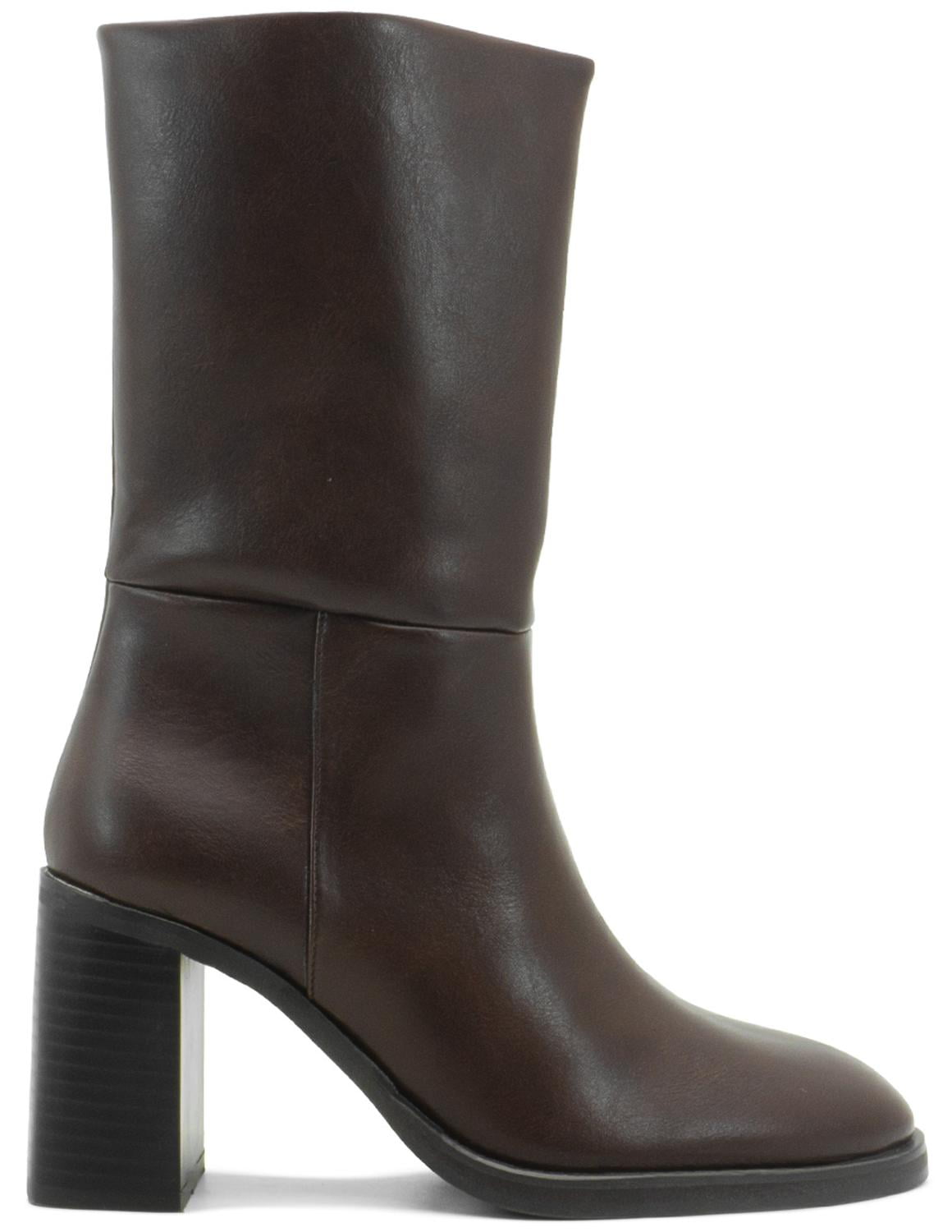 Botas Para Mujer Formales Corina Café Tacón Alto 8cm cafe 26 | Bodega ...