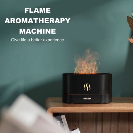 3D Simulation Flame Single Color Aromatherapy Diffuser Flames Lamp Home ...