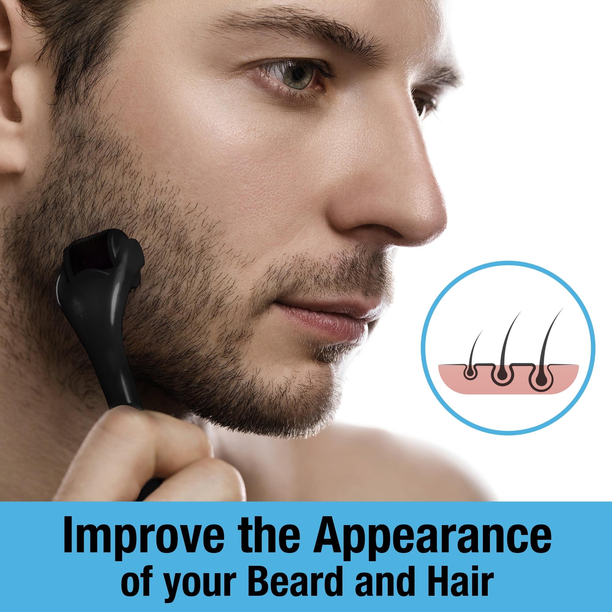 Beard and Hair Derma Roller (1Pack) by Tilcare - Nepal | Ubuy