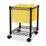 LYS Mobile Wire Filing Cart, 15.5" Width x 14" Depth x 19.5" Height ...