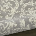 Nourison Jubilant Distressed Damask Grey 3' x 5' Area Rug, (3' x 5 ...