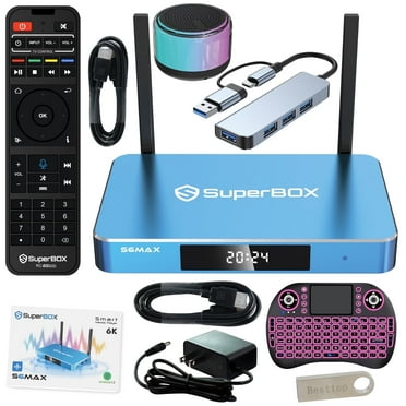S6 Eilte Ultra Superbox for TV 2025 Fully Loaded, Wireless Voice Remote ...