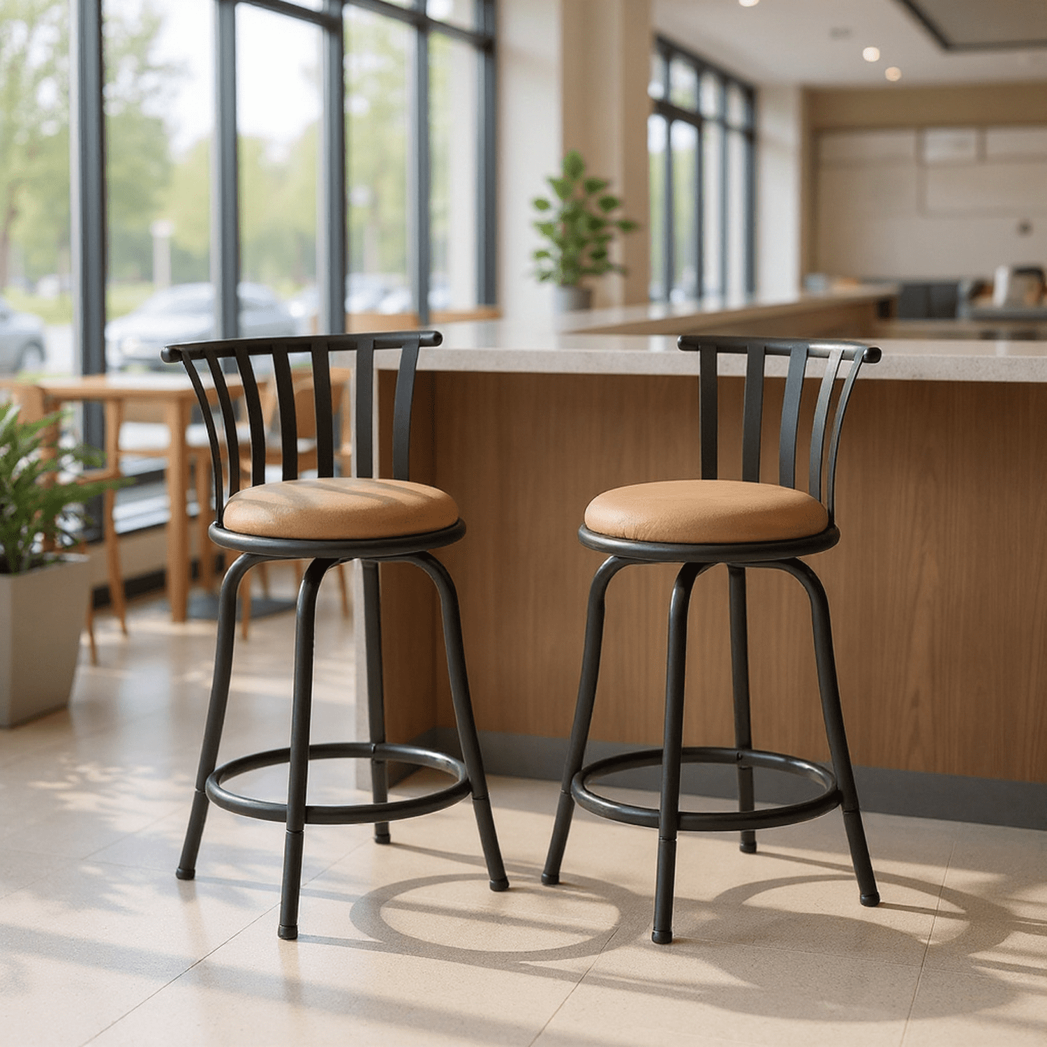 Click here for Homy Casa Set Of 2 Adjustable Counter Height Stool... prices